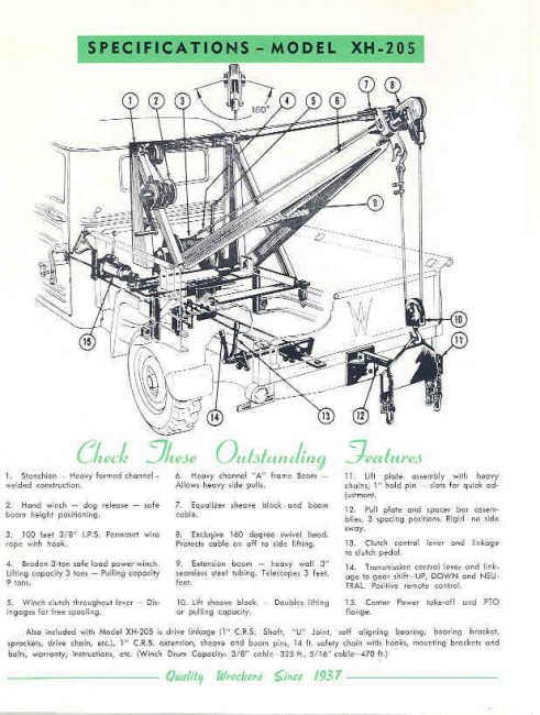 1955 Canfield Wrecker Brochure **SOLD** | eWillys