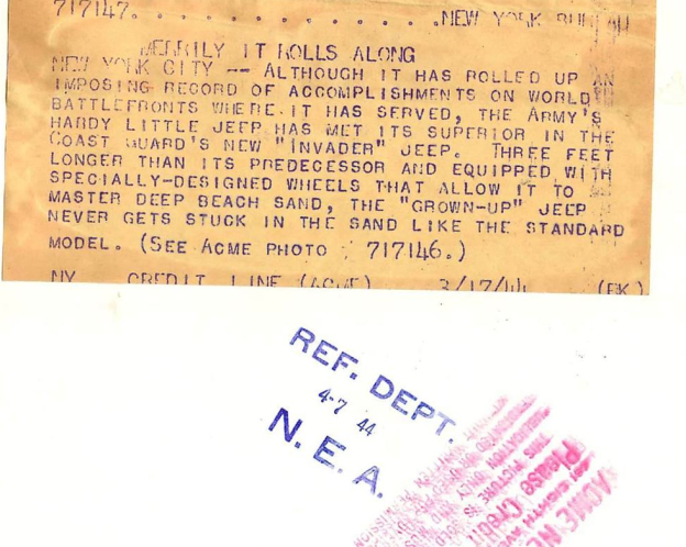 1944 Photos of the Coast Guard Invader Jeep | eWillys