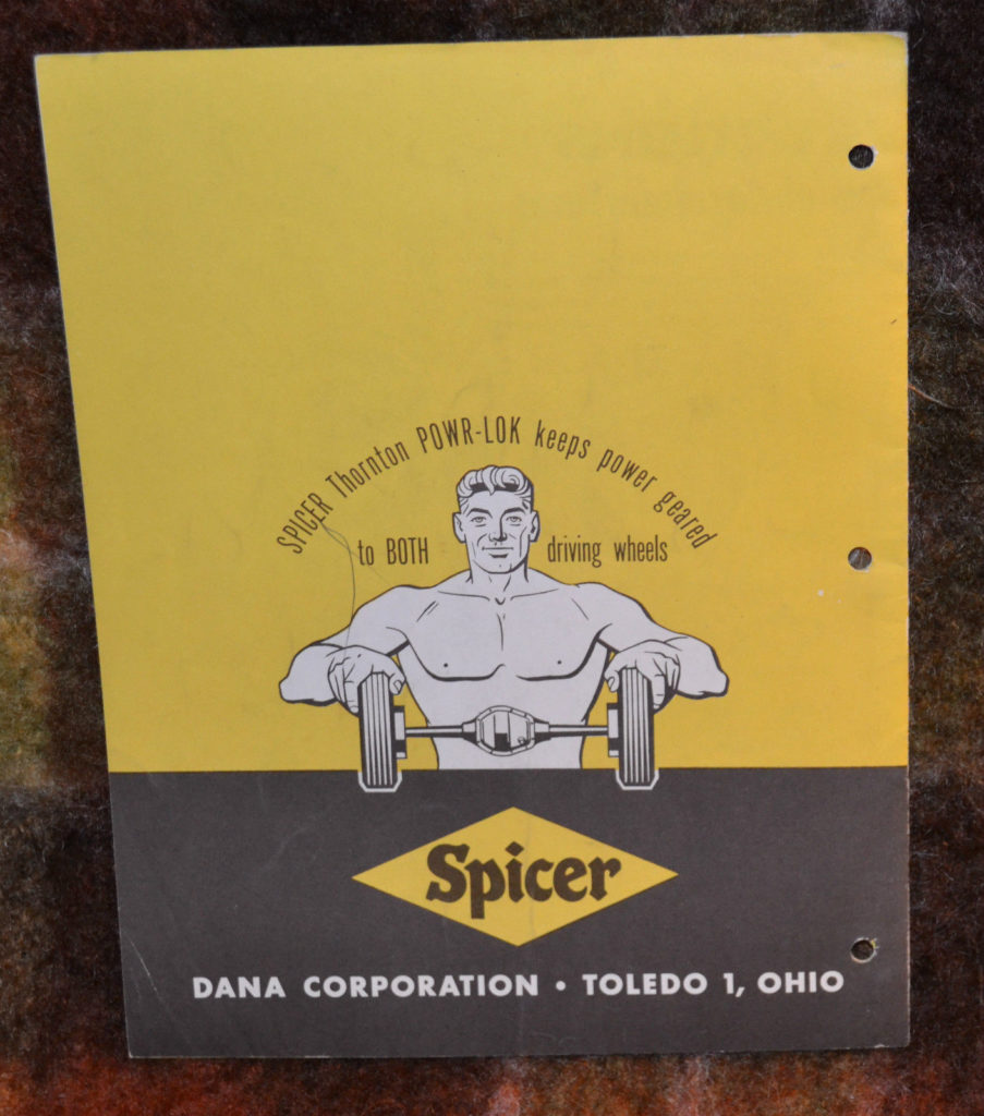 1956 Spicer/Dana Thornton Power Lok Brochure on eBay | eWillys