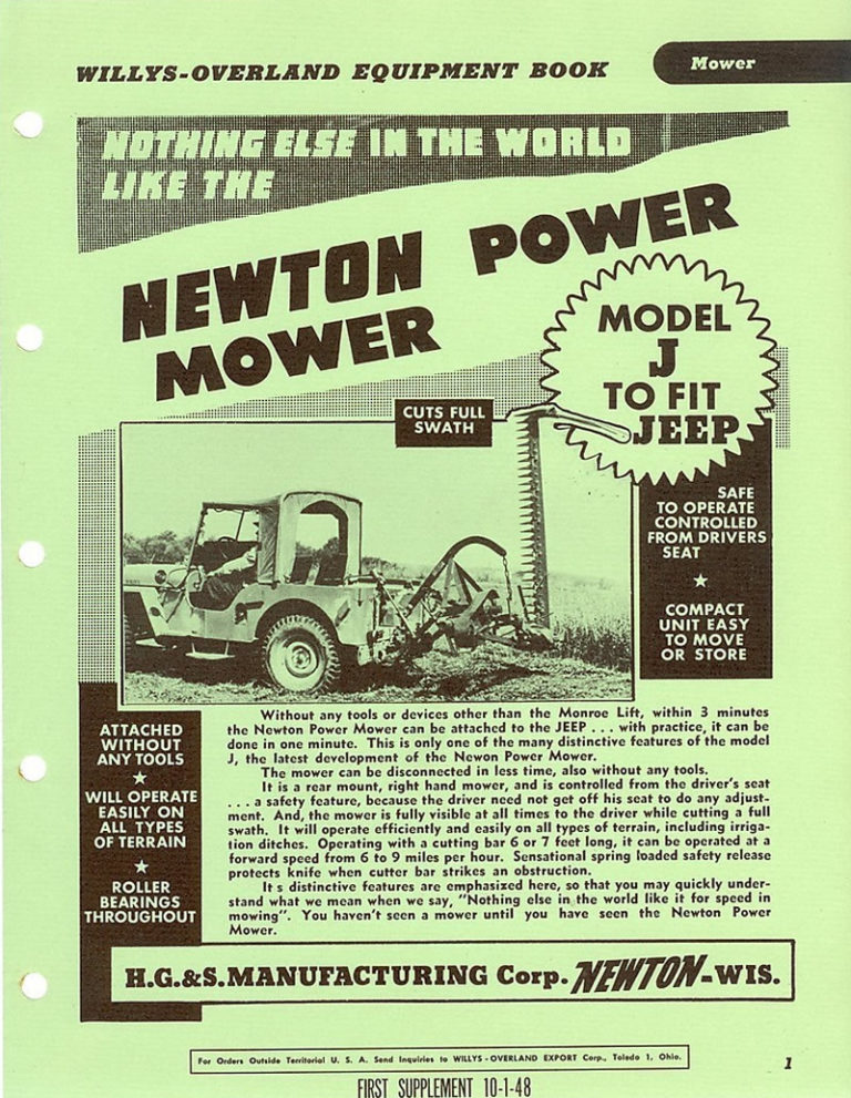 Five Mowers for Early Jeeps | eWillys