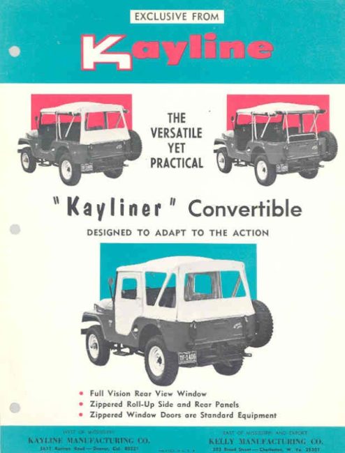 Kayline Brochures **SOLD** | eWillys