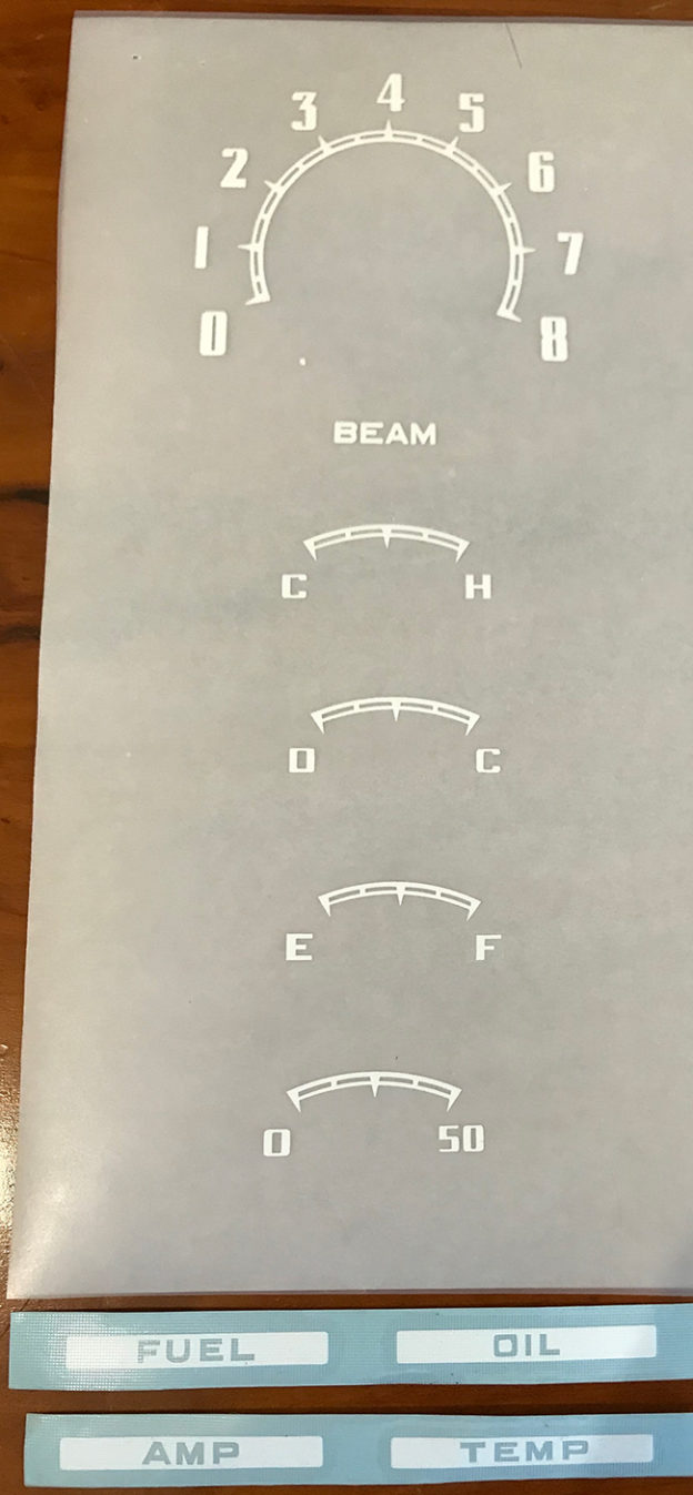 Gauge Labels for 1950.5-1951 and 1952-1956 $80/set | eWillys