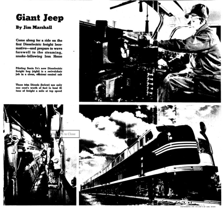 1941 Giant Jeep Train Article in Colliers | eWillys