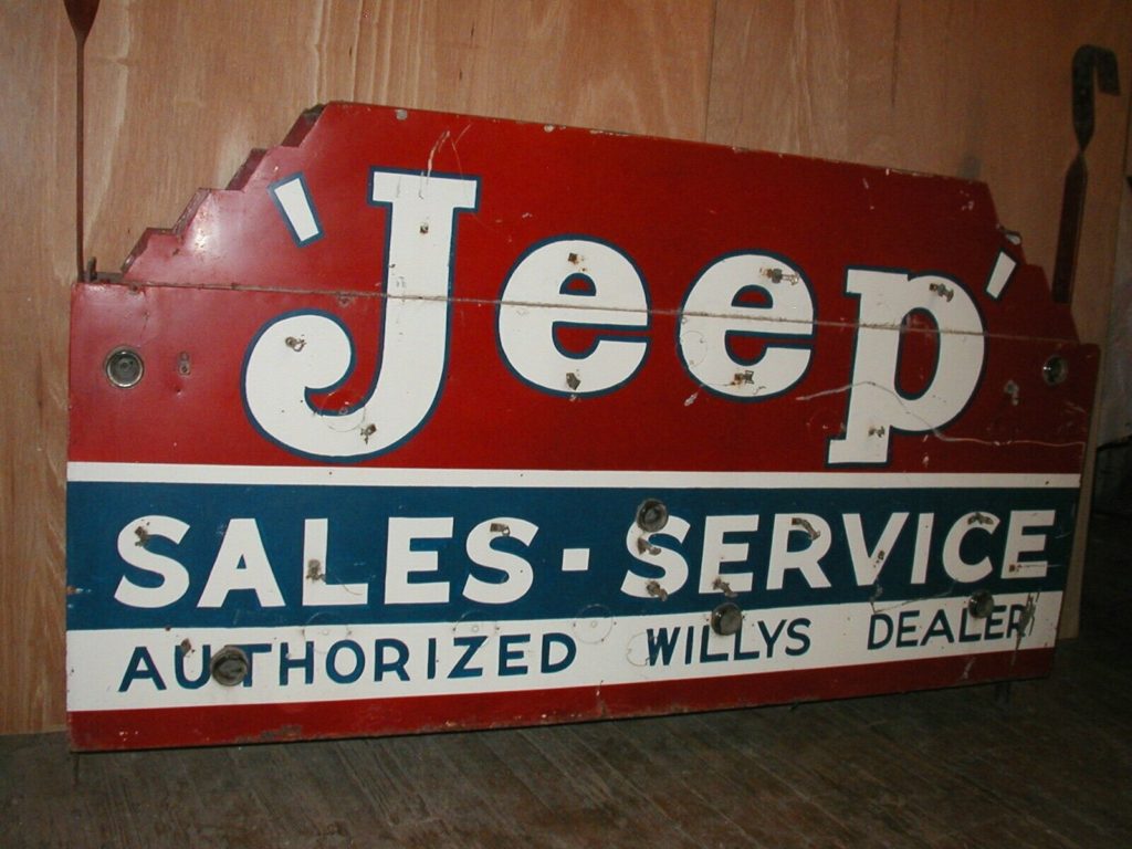 Large Two-sided Jeep Sign Saint Joseph, MO eBay | eWillys