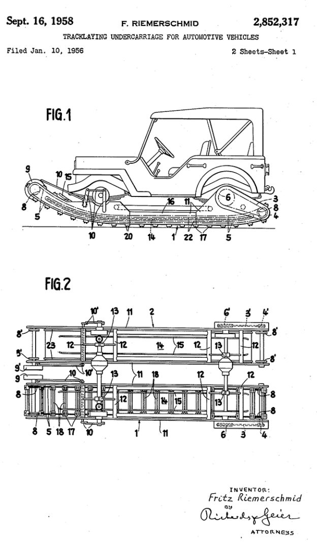 1956 Patent for Endless Track Vehicle | eWillys