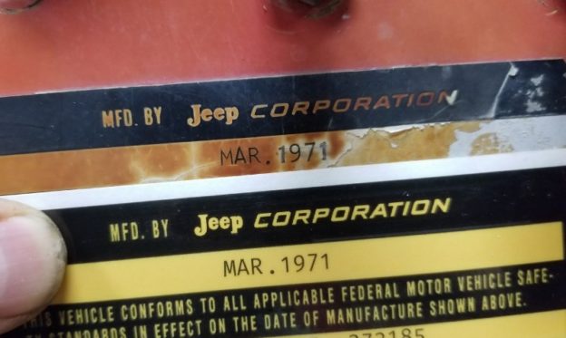 CJ-5 VIN Sticker Reproductions $50 | eWillys