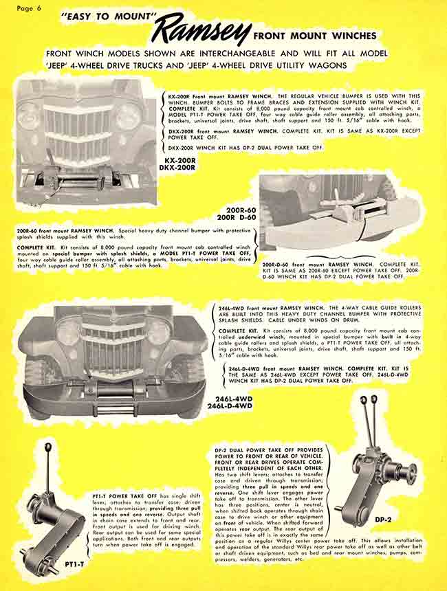 Ramsey Company & Brochures | eWillys