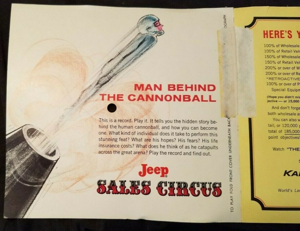 Circus Themed Dealer Contest plus Record **SOLD** | eWillys