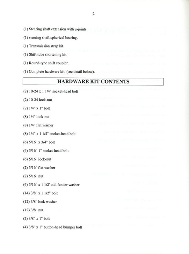 VEEPSTER Builder’s Guide and Assembly Manual | eWillys
