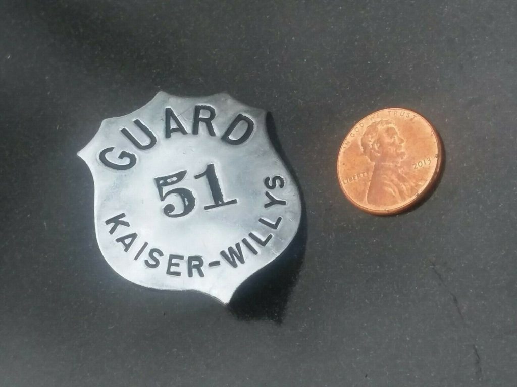Kaiser Willys Guard Badge on eBay | eWillys