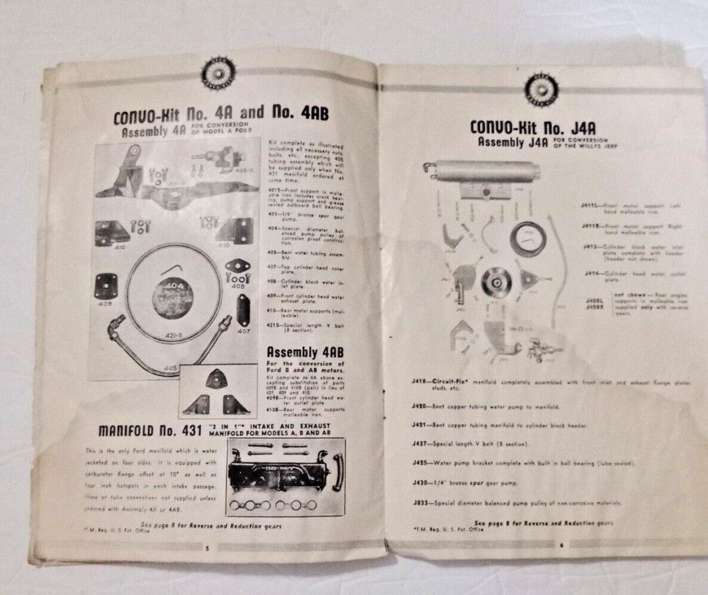 1946 Vintage Engine Marine Conversion Kit Catalog on eBay | eWillys