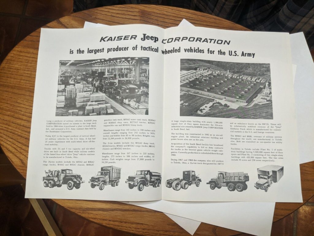 1967 Kaiser Jeep Military 6×6 Brochure on eBay | eWillys