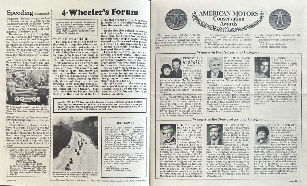 Dec 1974 – Jan 1975 Jeep News | eWillys