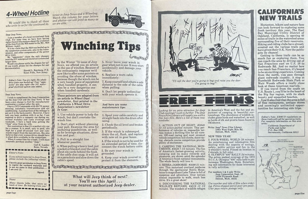 Dec 1974 – Jan 1975 Jeep News | eWillys