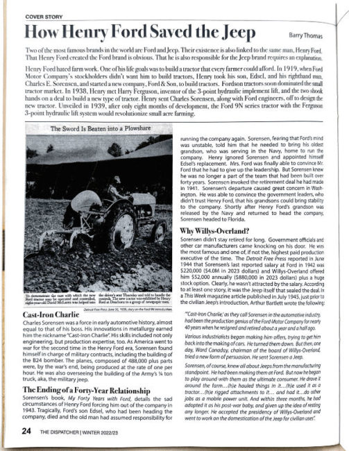 Winter 2022-2023 Issue of Dispatcher Magazine Has Been Released | eWillys