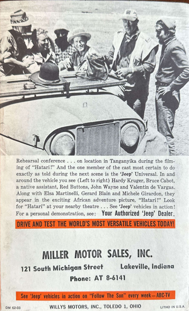 March 1962 Hatari Jeep Brochure | eWillys