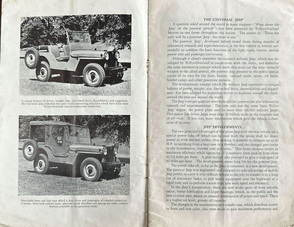 The Universal ‘Jeep’ Booklet | eWillys