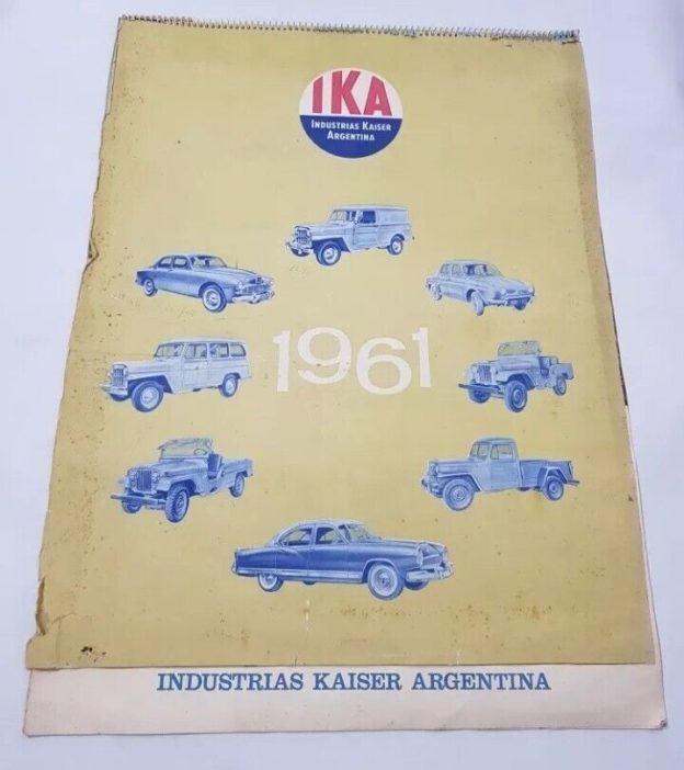 1961 IKA Industries Kaiser Argentina Calendar on eBay | eWillys