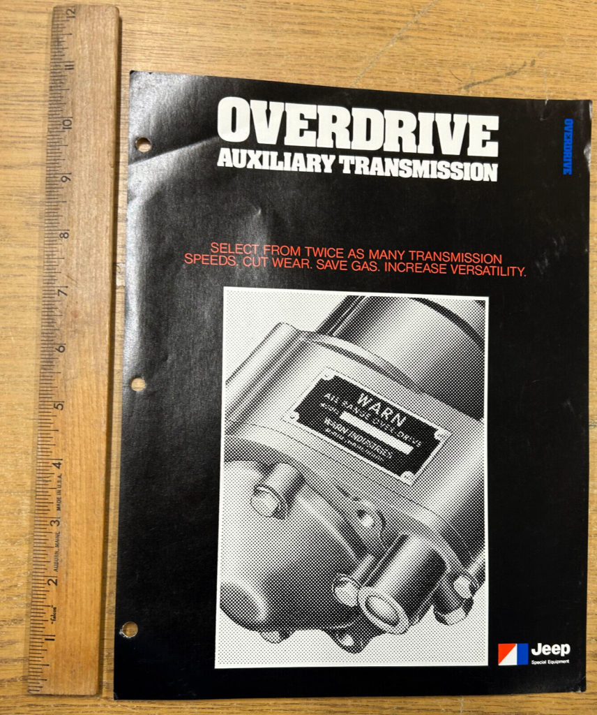 1970s Warn Overdrive Brochure on eBay | eWillys