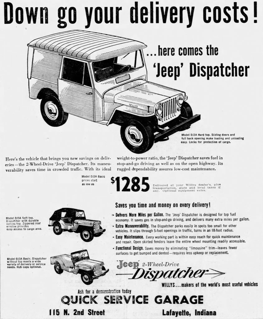 1956 Dispatcher Newspaper Ad’s and More…. | eWillys